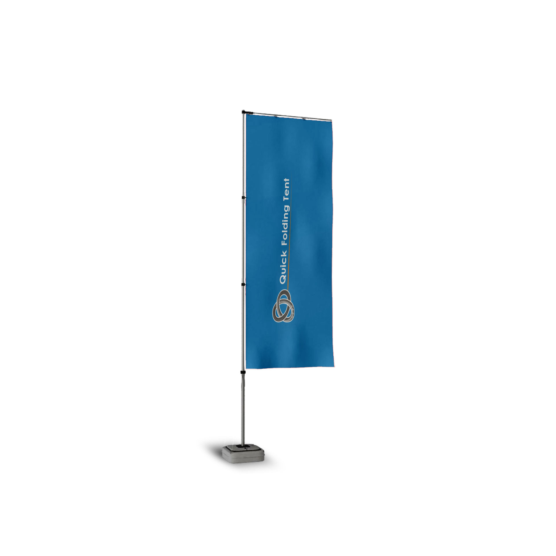 De Uppe beach vlag, leuk voor op uw event. Verkrijgbaar in 3 maten